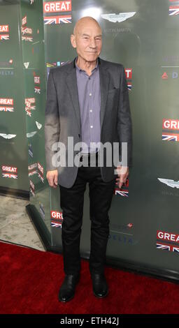 Hollywood actor Sir Patrick Stewart after he was knighted by Britain's ...