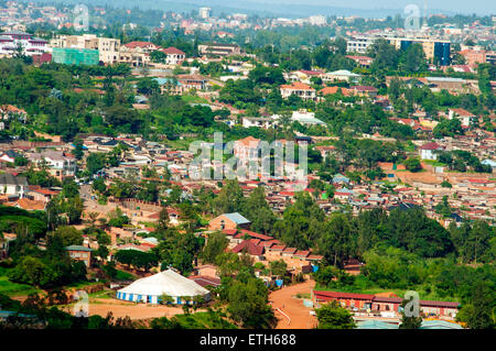 View of the suburban districts of Kigali, Rwanda, Africa Stock Photo ...