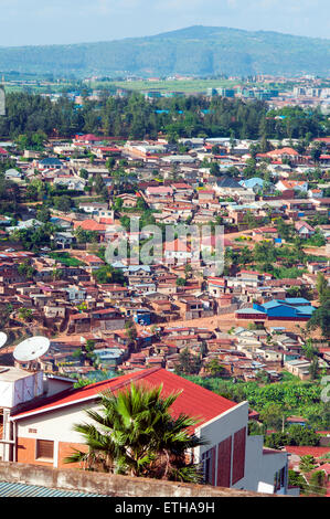View of the suburban districts of Kigali, Rwanda, Africa Stock Photo ...