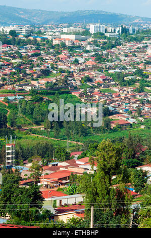 View of the suburban districts of Kigali, Rwanda, Africa Stock Photo ...