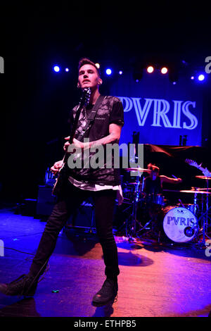 Rock band PVRIS performing live on stage during 'PTV & SWS World Tour ...