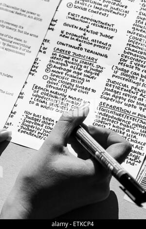 Student revising for exams Stock Photo - Alamy