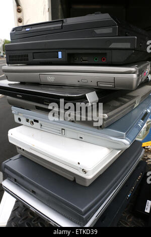 Old outdated electronics recycling Ohio monitor printer laptop computer ...
