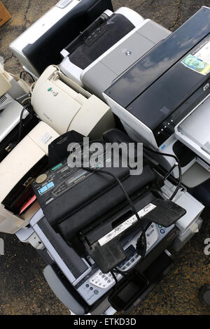 Old outdated electronics recycling Ohio monitor printer laptop computer ...