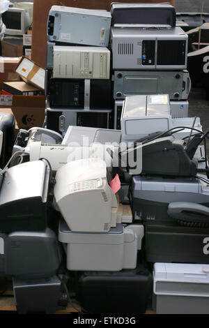 Old outdated electronics recycling Ohio monitor printer laptop computer ...