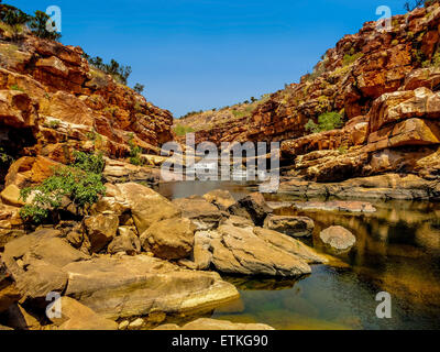 Australia, Western Australia, Kimberley region, Bell Gorge waterfalls ...