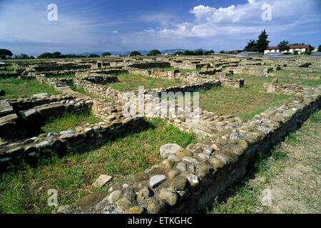 Italy, Basilicata, Policoro, Heraclea archaeological area, ancient ...