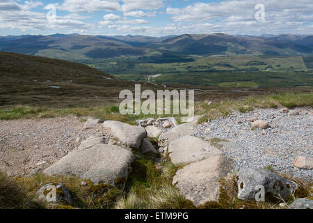 Upland path drainage technique - Stone Cross-drain on footpath on ...