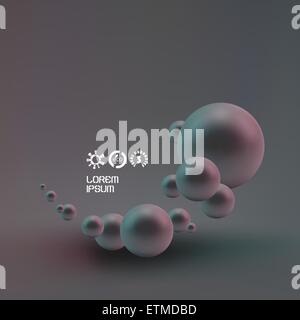 Random spheres background. 3D illustration Stock Vector Image & Art - Alamy