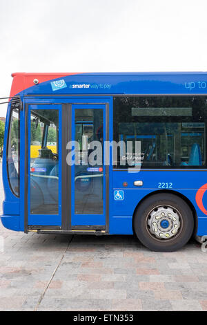 Disabled bus access, public transport bus that lowers to allow access ...