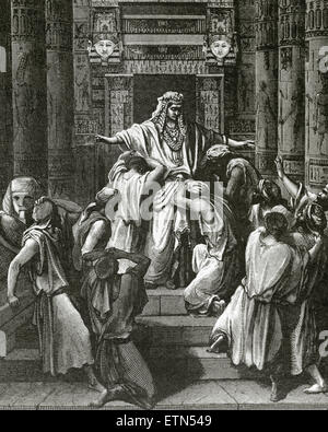 Old Testament. Joseph makes himself known to his brethren. Drawing by ...