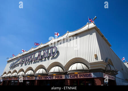 Silcock's Funland amusement arcade, Southport Pier, Merseyside, UK ...