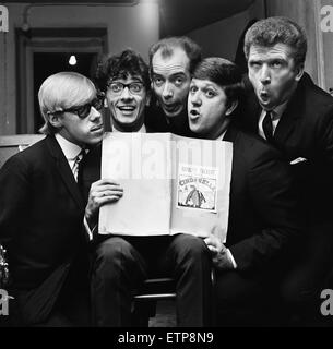 Manchester pop group Freddie and the Dreamers backstage at the ...