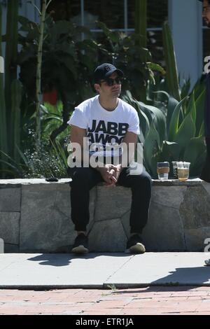 Joe Jonas stops for coffee in West Hollywood Featuring: Joe Jonas Where ...