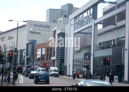 The exterior of the popular and expanding Southside Shopping Centre in ...