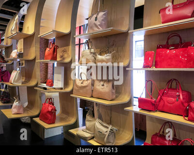 Longchamp Store Interior in SoHo, NYC Stock Photo - Alamy
