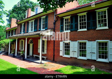 Lancaster, Pennsylvania: Federal-style historic Wheatland mansion, home ...