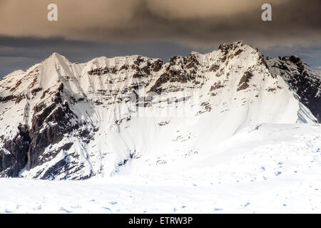 Alps panoramic from Hafelekar at Nordette, Innsbruck, Tyrol, Austria ...