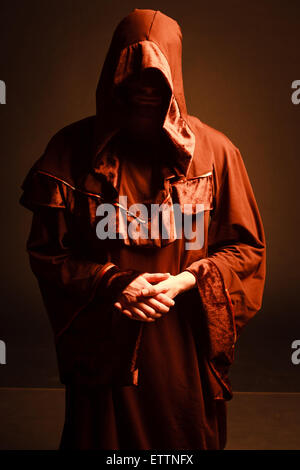 mysterious Catholic monk Stock Photo - Alamy