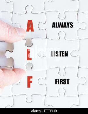 Concept image of Business Acronym ALF Annual Licensing Fee written over ...