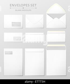 three envelopes design Stock Vector Image & Art - Alamy