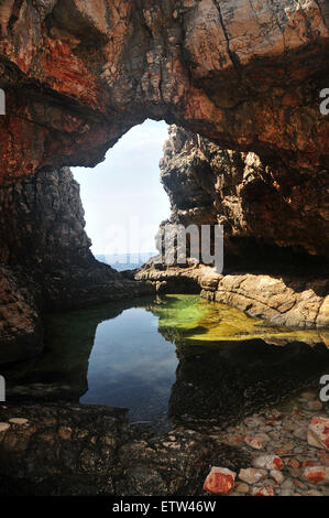 The bay of Portoc, Lokrum Island, Croatia, Europe Stock Photo - Alamy