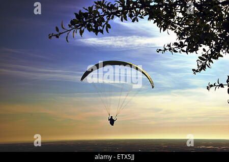 sky domination with big wings. Pure atmosphere and empty skyline Stock ...