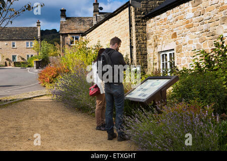 UK, England, Derbyshire, Eyam, Glebe Park on Glebe Mine site, newly ...