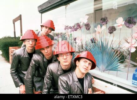 Devo, an American rock band formed in 1972. Pictured in January 1981 ...