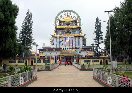 Kushalnagar Temple (Tibetan settlement), Karnataka, India Stock Photo ...
