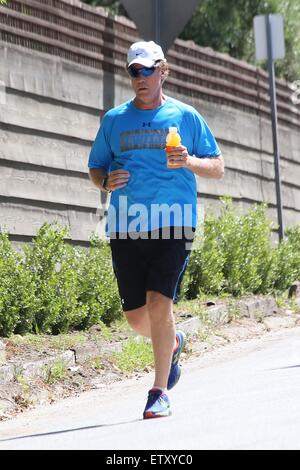 Will Ferrell jogging in Hollywood hills Featuring: Will Ferrell Where ...