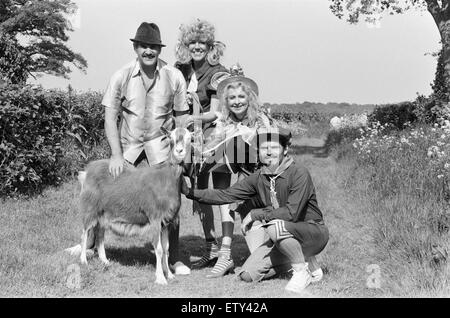 Rentaghost, BBC Childrens Television Programme. Cast pictured filming ...