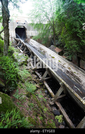 Historic Log Chute on Kennisis River Haliburton Ontario Canada ...