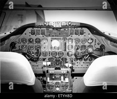 Interior photos of the Lockheed Learstar, a historic aircraft known for ...