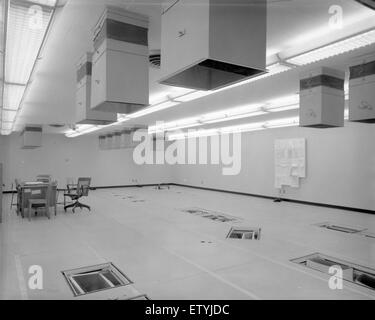 Interior view of the tactical operations room in the Pave Paws radar ...