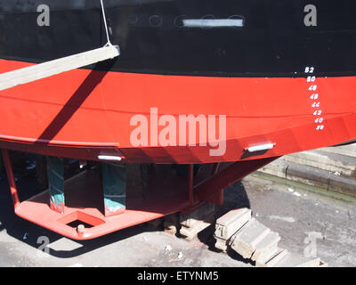 The image shows a Voith Schneider Propeller installed on a vessel at ...