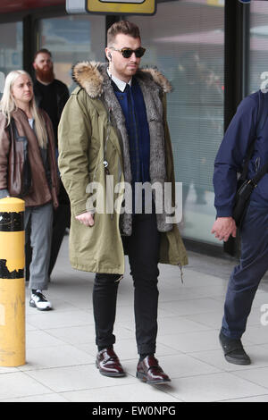 Sam Smith arriving in Berlin Tegel airport TXL Featuring: Sam Smith ...