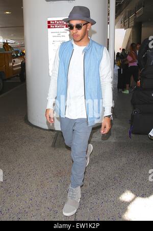 Lewis Hamilton, wearing a pair of Kanye West x Adidas Yeezy 750 Boost ...