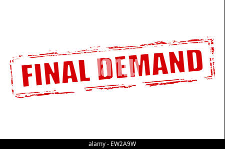 Rubber stamp with text final demand inside, illustration Stock Photo ...