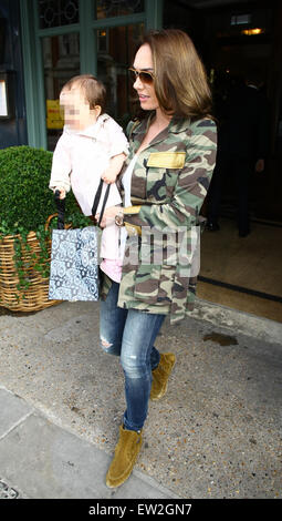 Tamara Ecclestone leaving The Ivy with her daughter Sophia Featuring ...