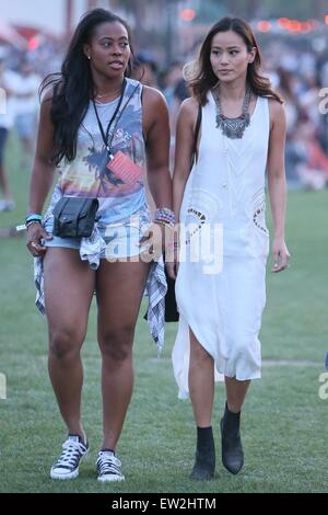 Jamie Chung at Coachella 2015 - Week 1 - Day 1 Featuring: Jamie Chung ...