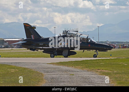 ZK017 T2 Hawk fast jet trainer Raf Valley Anglesey North Wales Uk Stock ...
