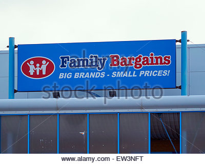 Family Bargains store Stock Photo - Alamy