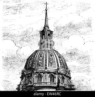 France, Paris, Les Invalides travel landmark vector illustration Stock ...