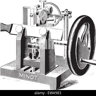 Microtome, vintage engraved illustration Stock Vector Image & Art - Alamy