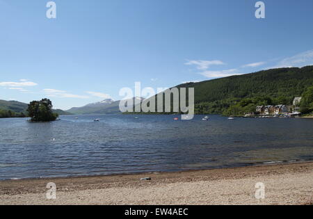 Kenmore waterfront, Ben Lawers and Loch Tay Scotland June 2015 Stock ...