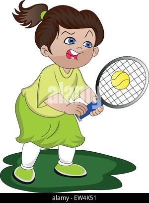 Angry tennis ball , illustration, vector on white background Stock Vector Image & Art - Alamy