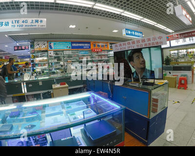 Huaqiangbei electronics market of Shenzhen in China Stock Photo ...