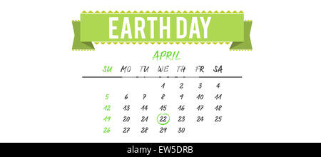 Composite image of april calendar Stock Photo - Alamy