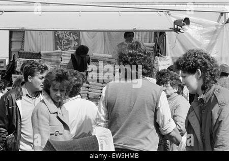 Redcar Market, 9th May 1987 Stock Photo - Alamy